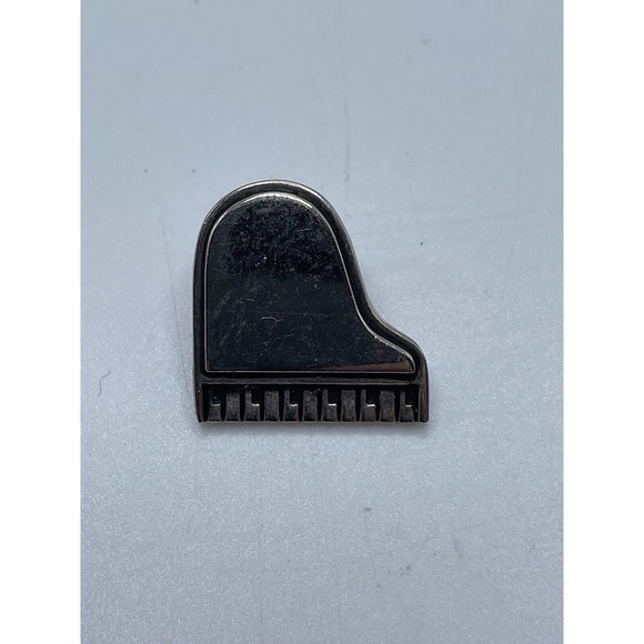 Unbranded | Jewelry | Vintage Silver And Black Piano Pin | Poshmark